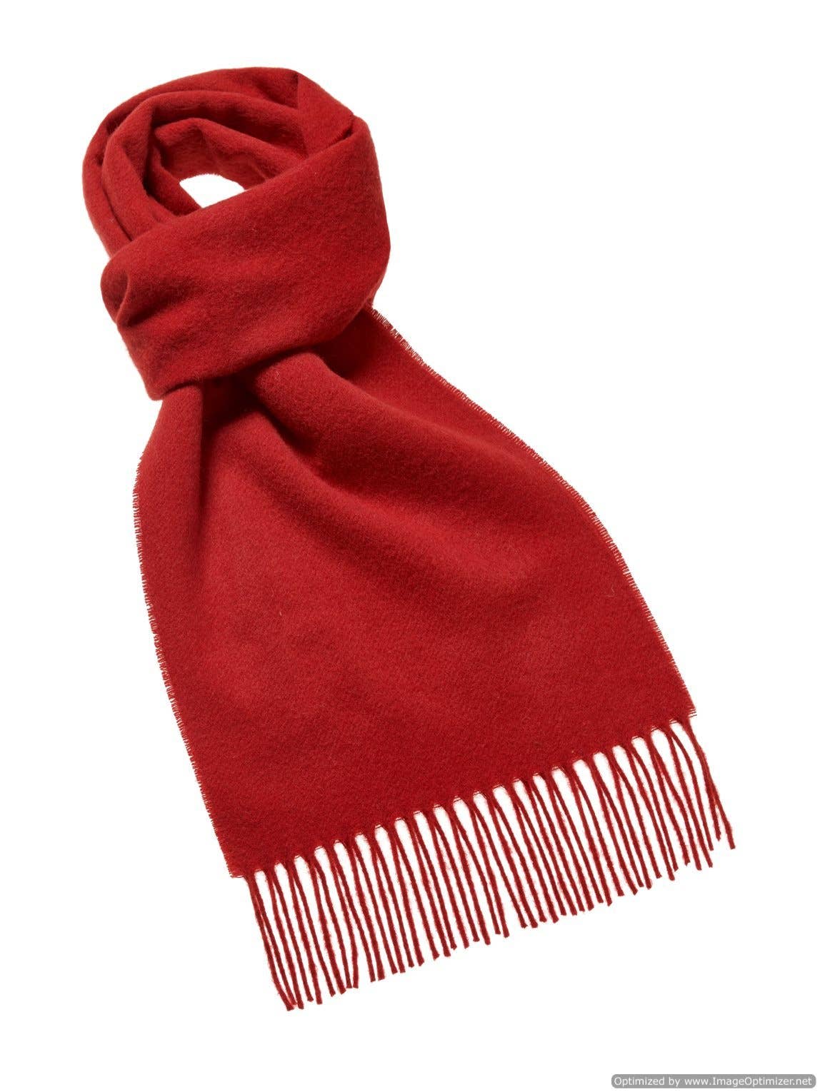 Luxury Plain Scarlet Scarf – AUGUST
